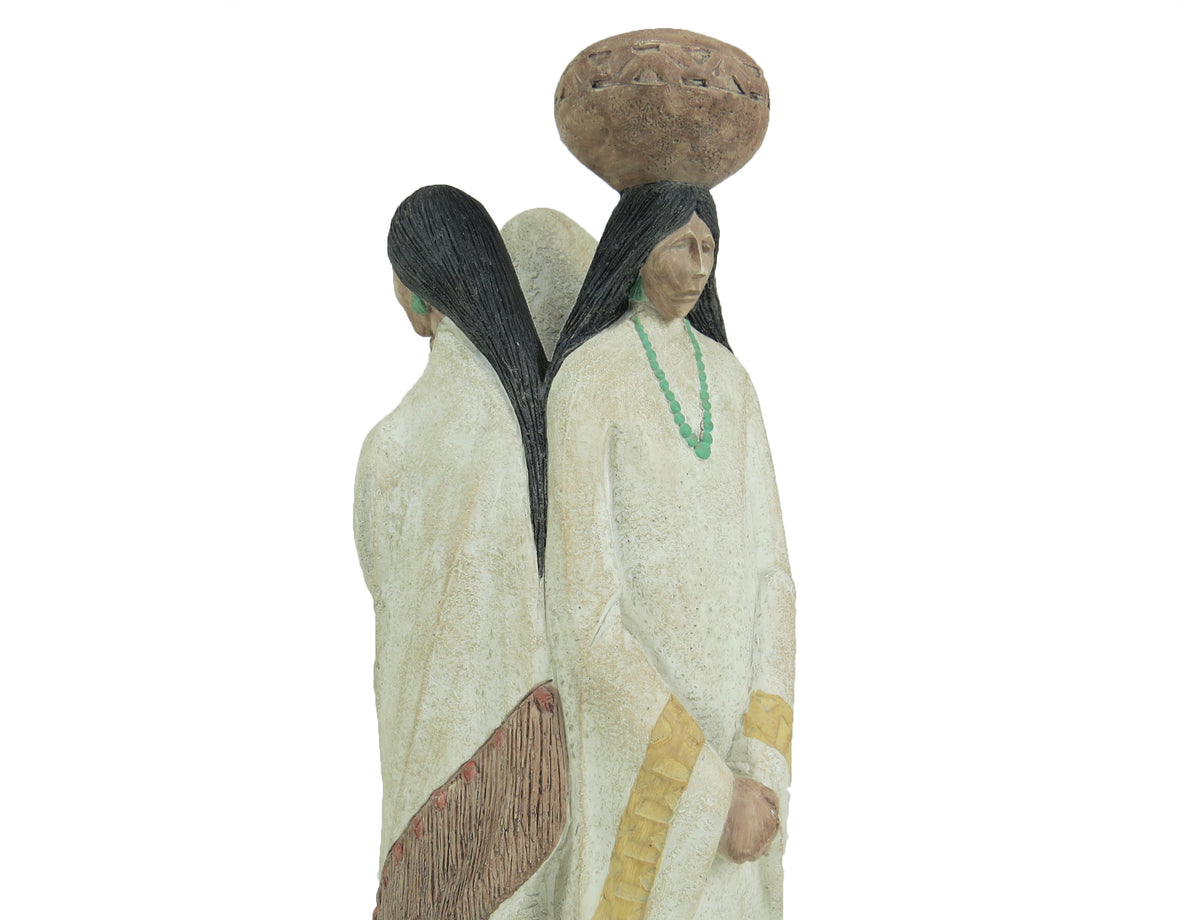 Vintage 1988 Austin Productions Sculpture of Acoma Women "Earth Wind ...