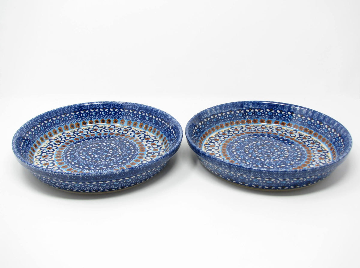 Vintage Boleslawiec Zaklady Ceramiczne Polish Pottery Pie Plates - 2 P ...