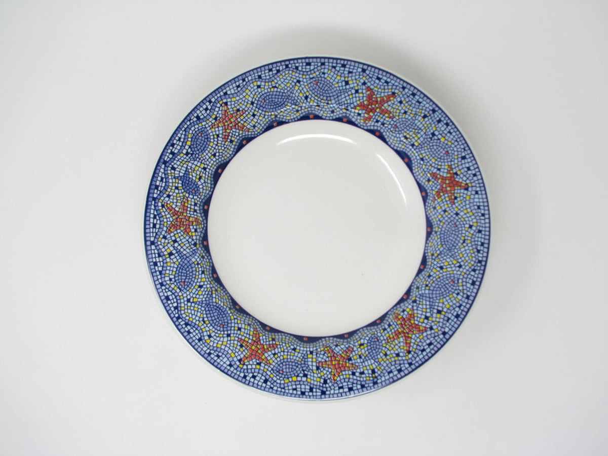 Vintage Brunelli Italy Mosaic Fish Ceramic Rimmed Bowls - 5 Pieces ...