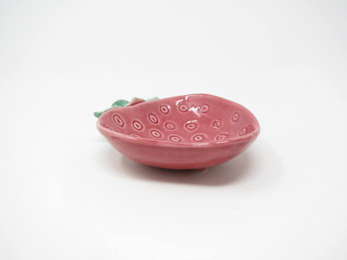 Vintage Cemar California Pottery Style Strawberry Footed Spoon Rest or ...