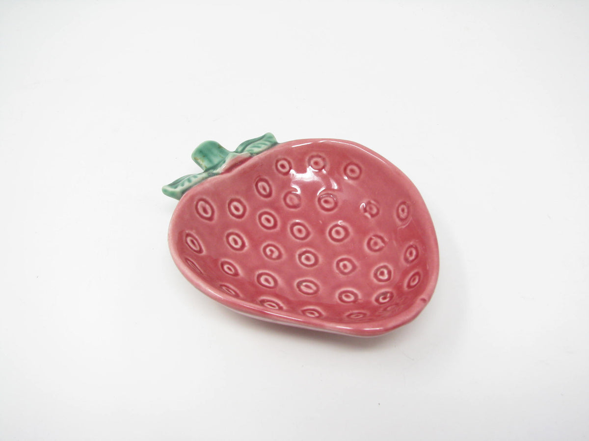 Vintage Cemar California Pottery Style Strawberry Footed Spoon Rest or ...