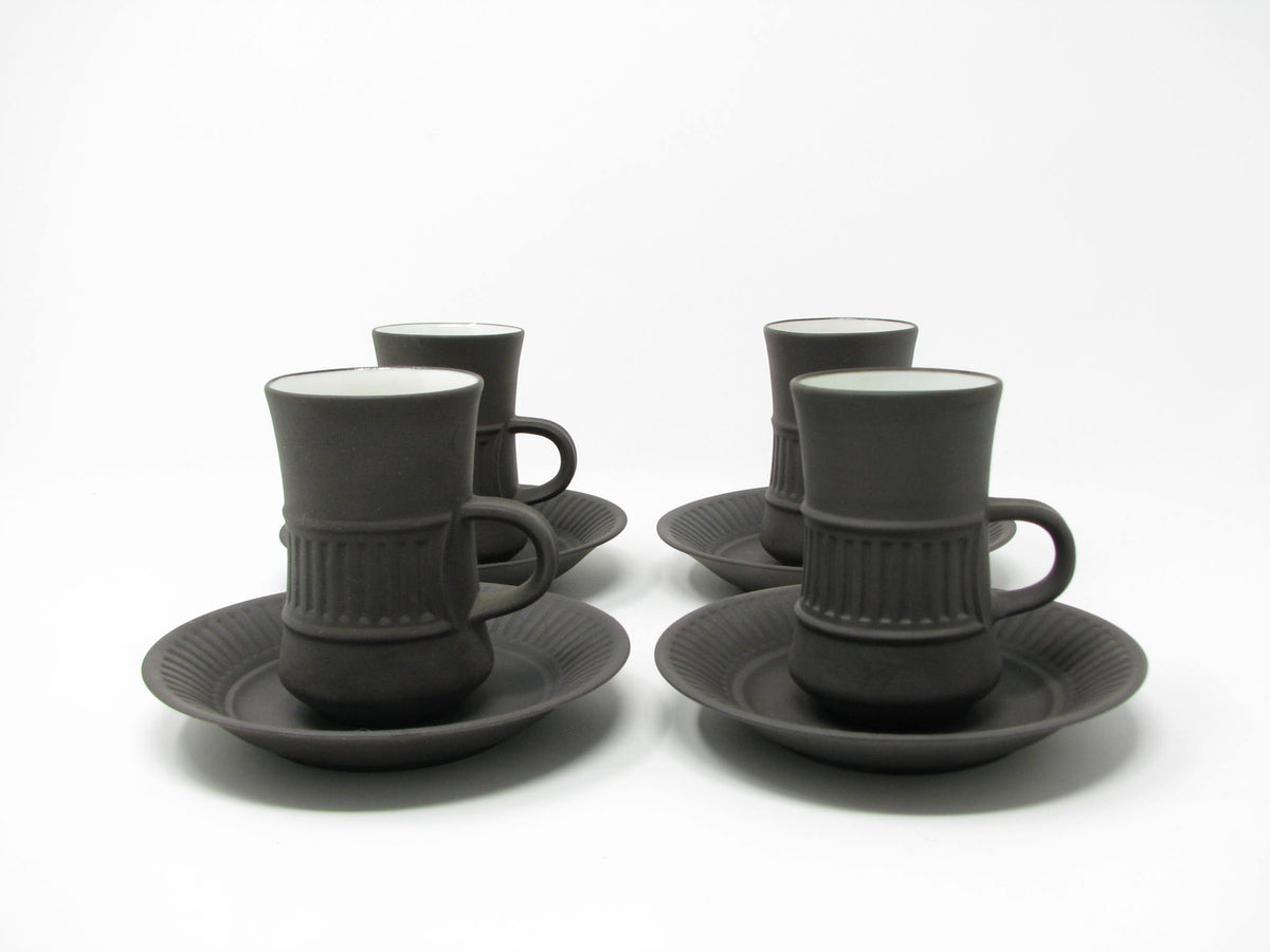 Vintage Dansk Danmark Flamestone Brown Demitasse Cups and Saucers - 8 ...
