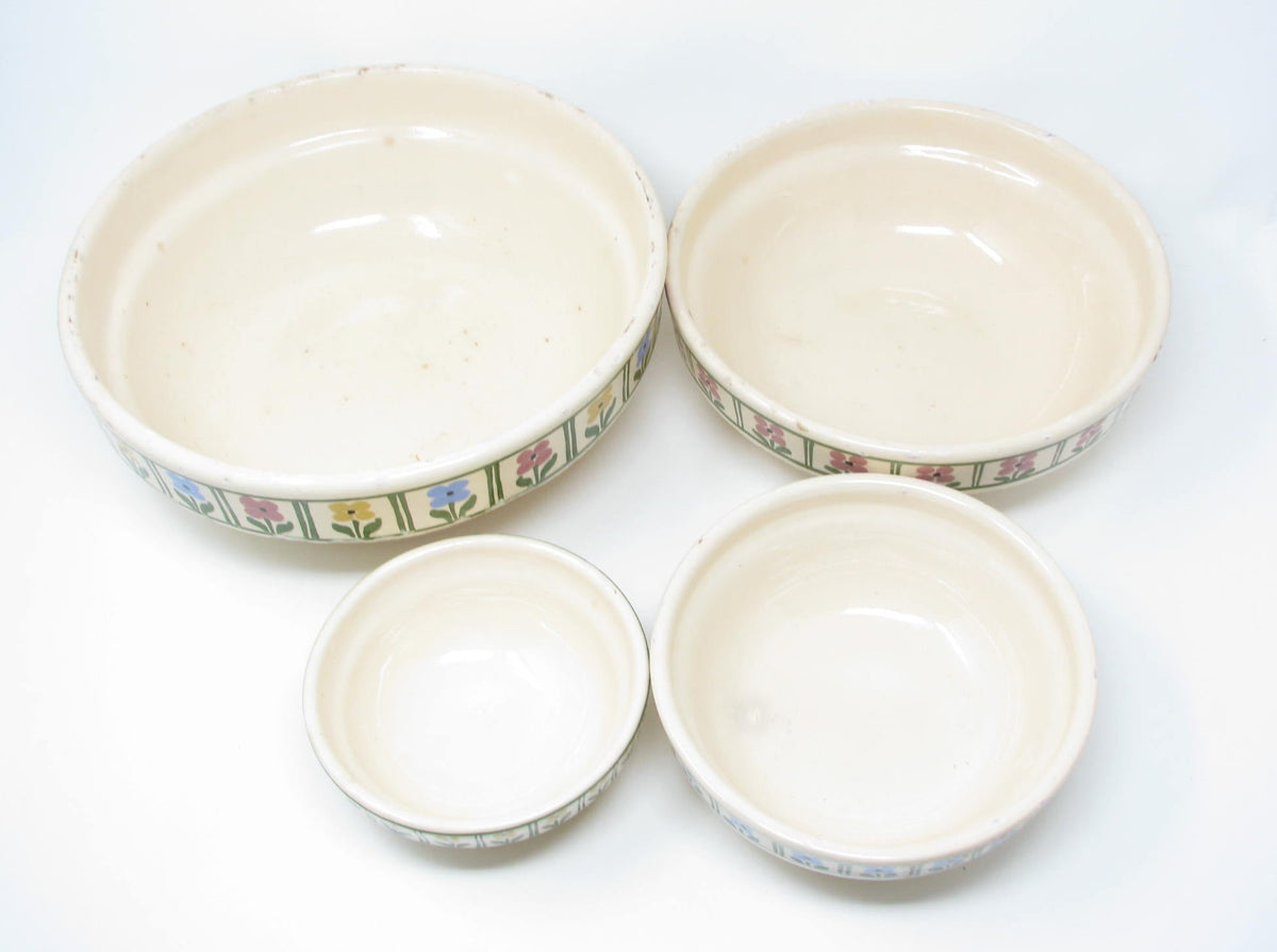 Vintage Hódmezovásárhely Hungarian Folk Art Slipware Pottery Nesting B ...