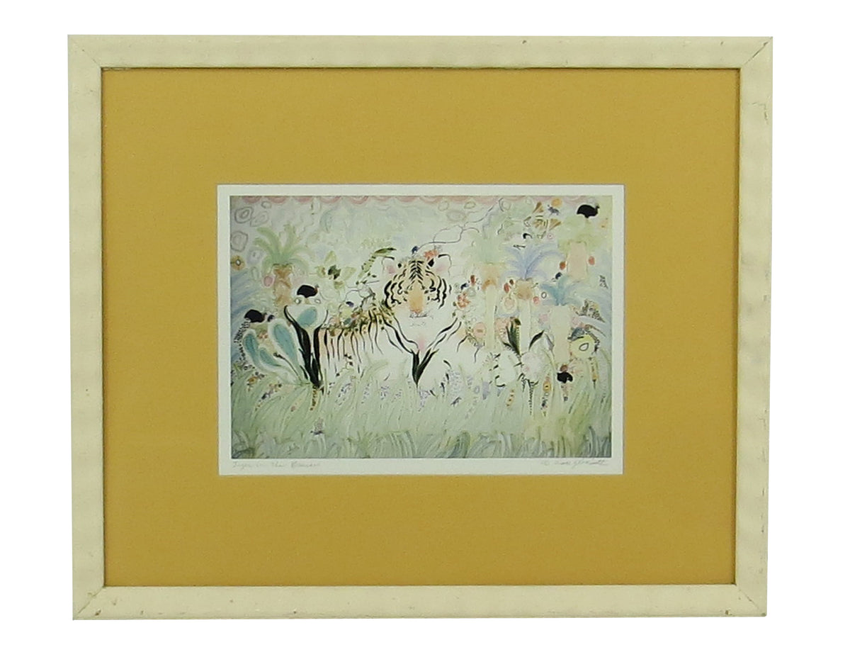 Vintage Leah Niemoth "Tiger in the Grasses" Limited Edition Giclee Sig ...