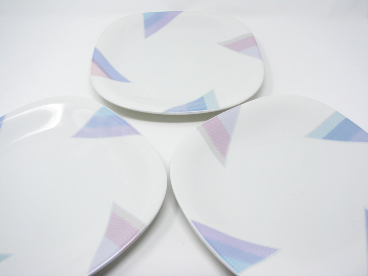 Vintage Mikasa Natural Beauty Par Four Square Dinner Plates - 3 Pieces ...