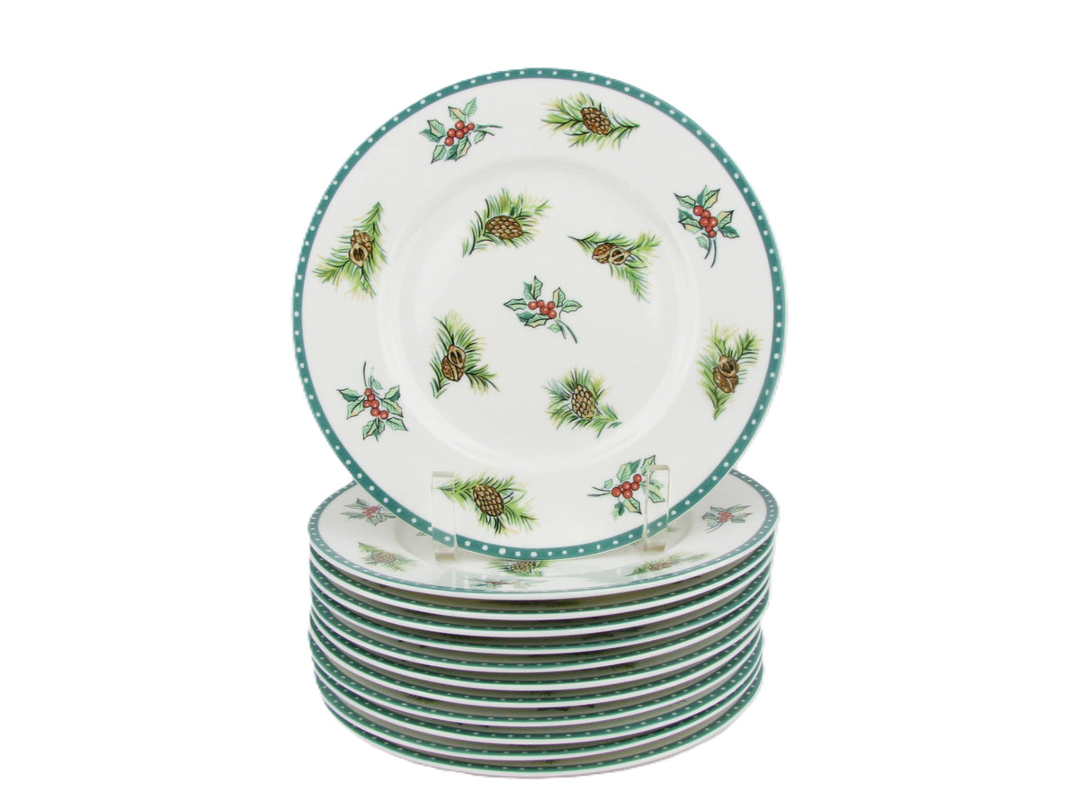 Vintage Mikasa Ultima Christmas Wish Holiday Salad Plates - 12 Pieces ...