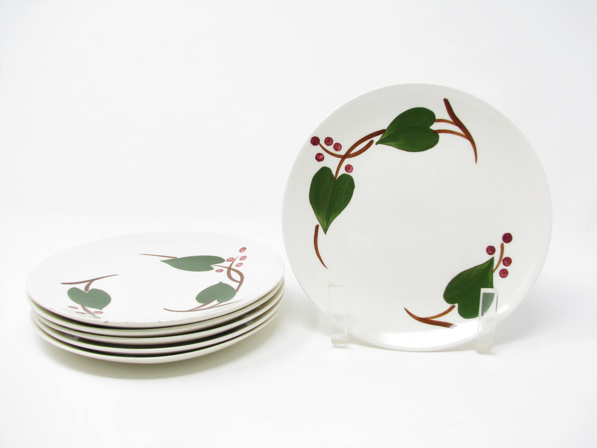 Vintage Southern Pottery Blue Ridge Stanhome Ivy Ironstone Bread Plate ...