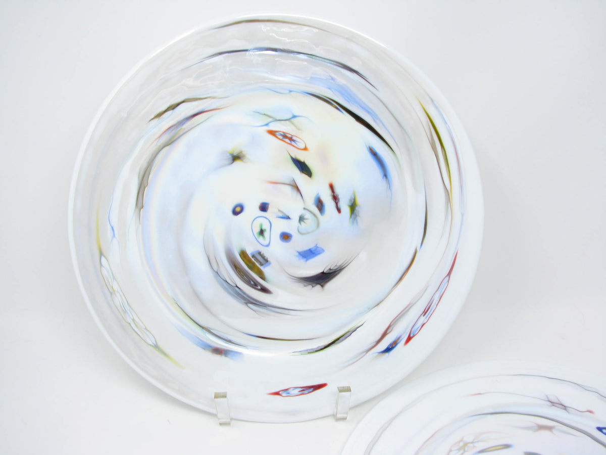 Yalos Casa Murano Modern Art Glass Chargers or Decorative Plate with I ...