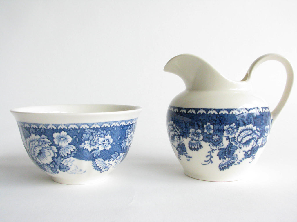 Vintage Mason's England Crabtree & Evelyn Blue & White Tea Set ...