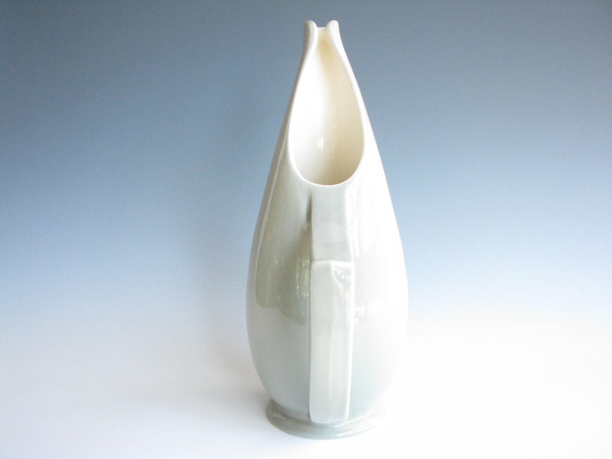 1940s Red Wing Magnolia Tall Ceramic Pitcher in Light Sage Green ...