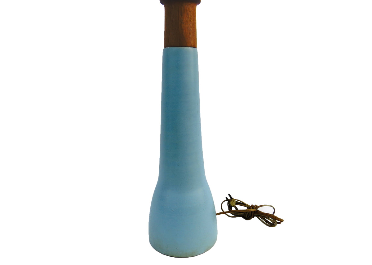 1960s Jane and Gordon Martz Marshall Studios Pottery and Walnut Lamp ...