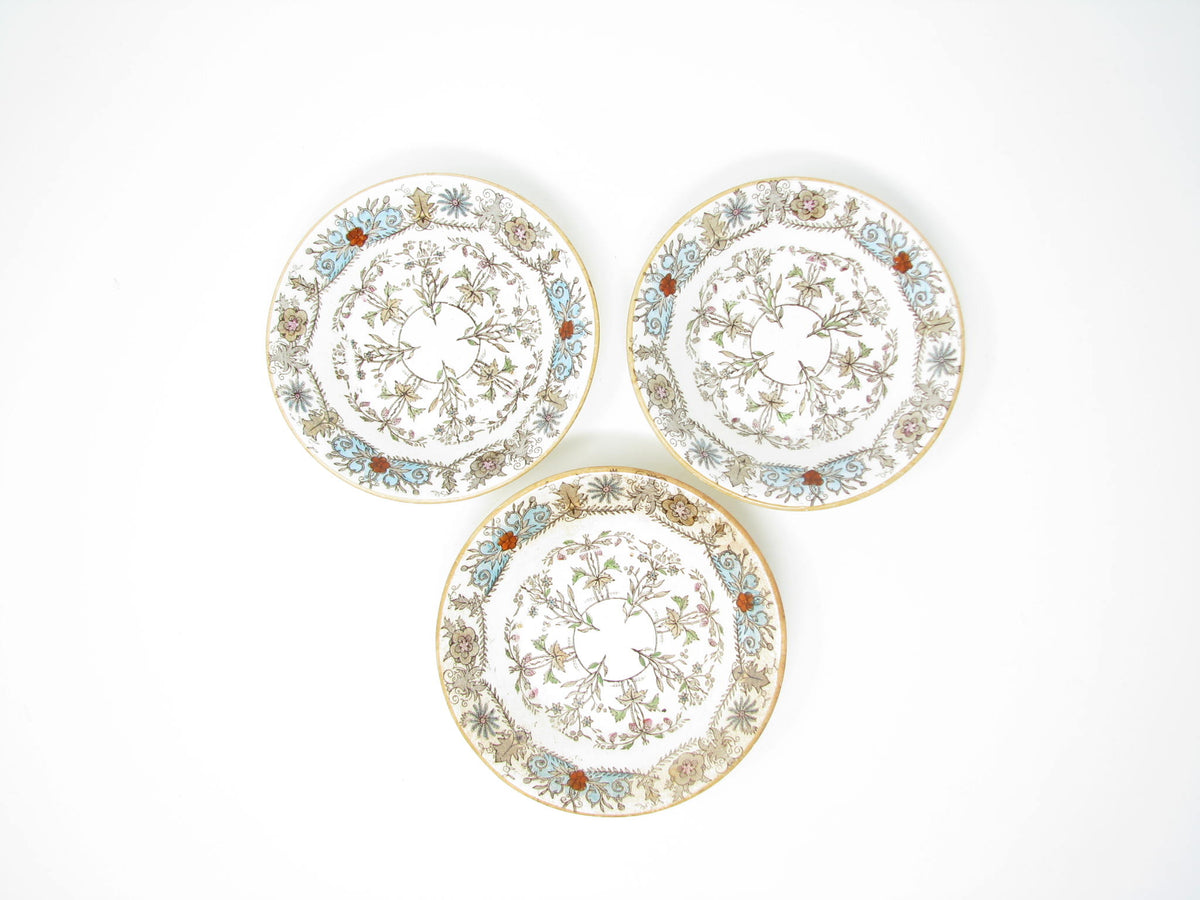 Antique T & R Boote Lahore Glazed Earthenware Small Bowls - Set of 3 ...