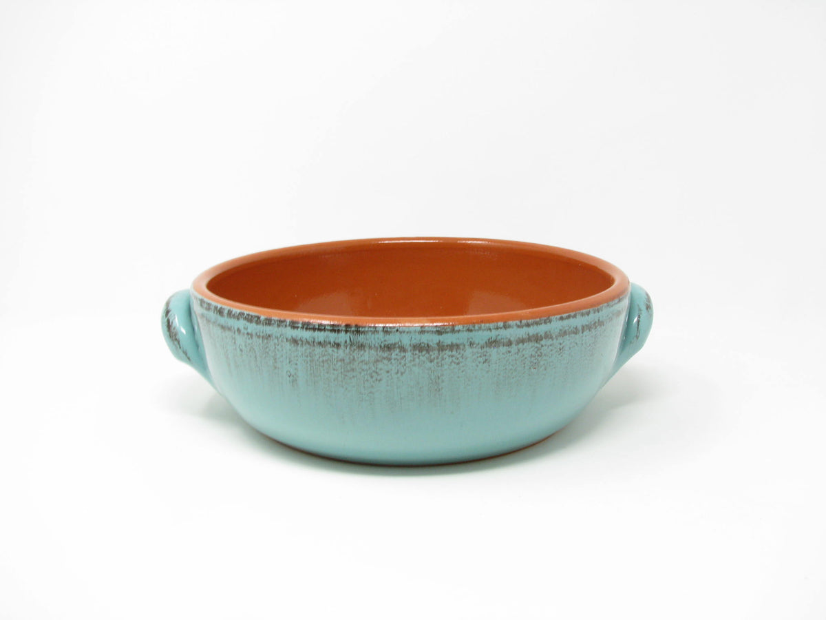 De Silva Italy Terracotta Baking or Serving Dish in Bright Aqua ...