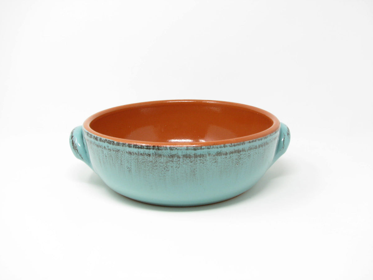 De Silva Italy Terracotta Baking or Serving Dish in Bright Aqua ...