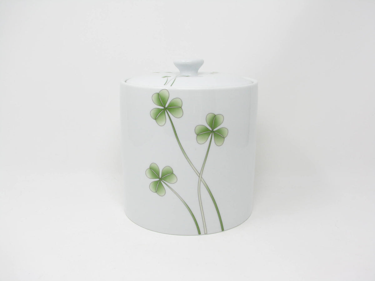 Marcus Notely Ireland Large Porcelain Lidded Canister with Shamrocks ...