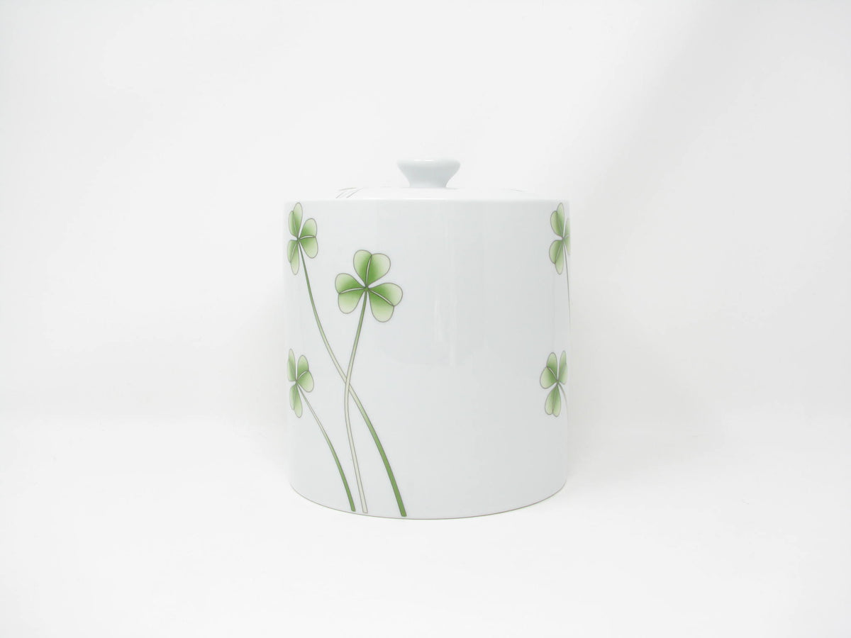 Marcus Notely Ireland Large Porcelain Lidded Canister with Shamrocks ...