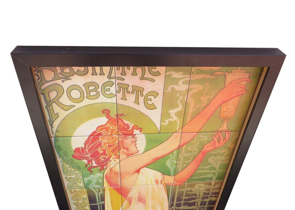 Vintage Absinthe Robette French Spirit Advertising Sign on Tiles ...