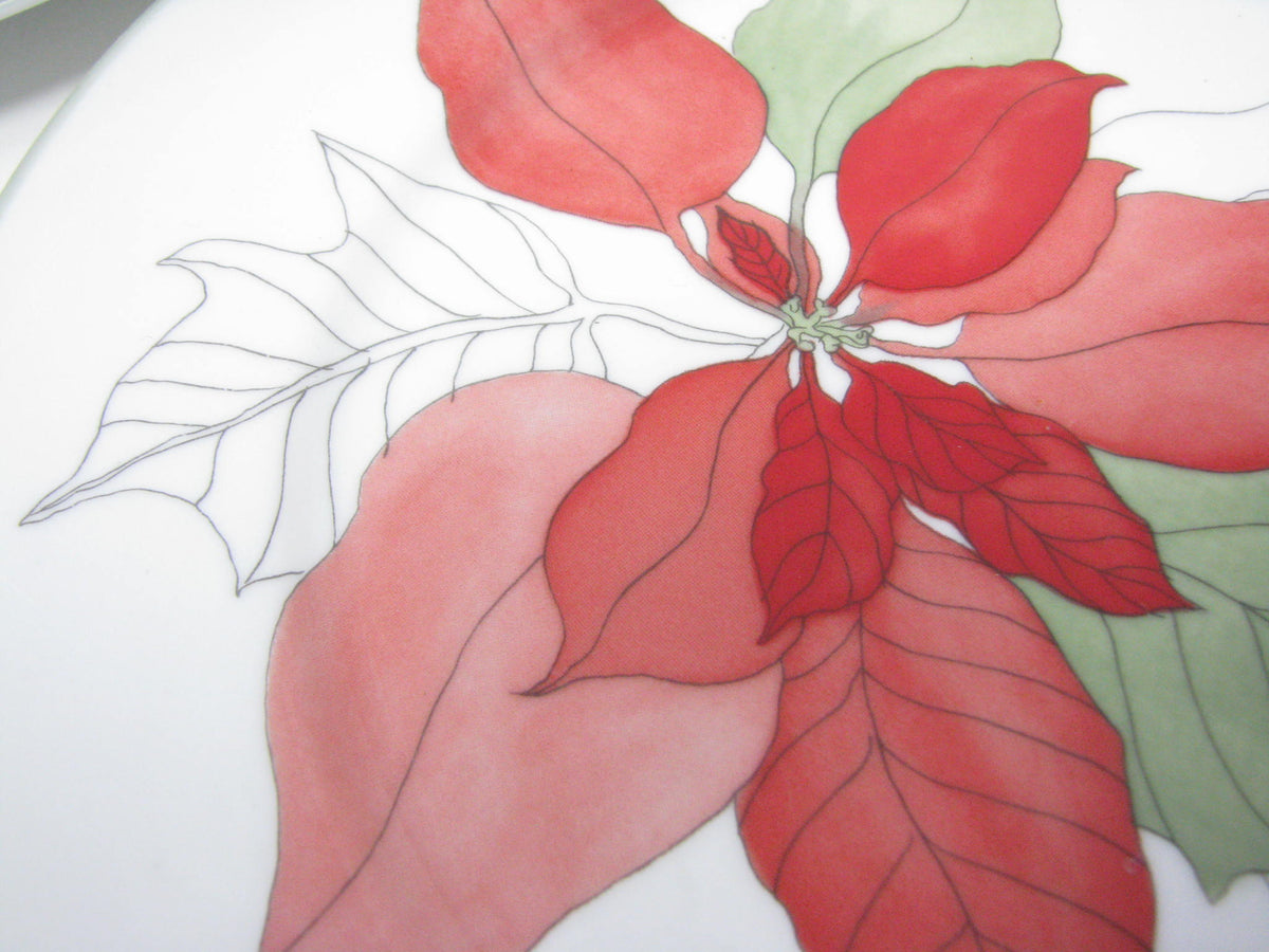 Vintage Block Poinsettia Dinnerware Set Designed by Mary Lou Goertzen ...