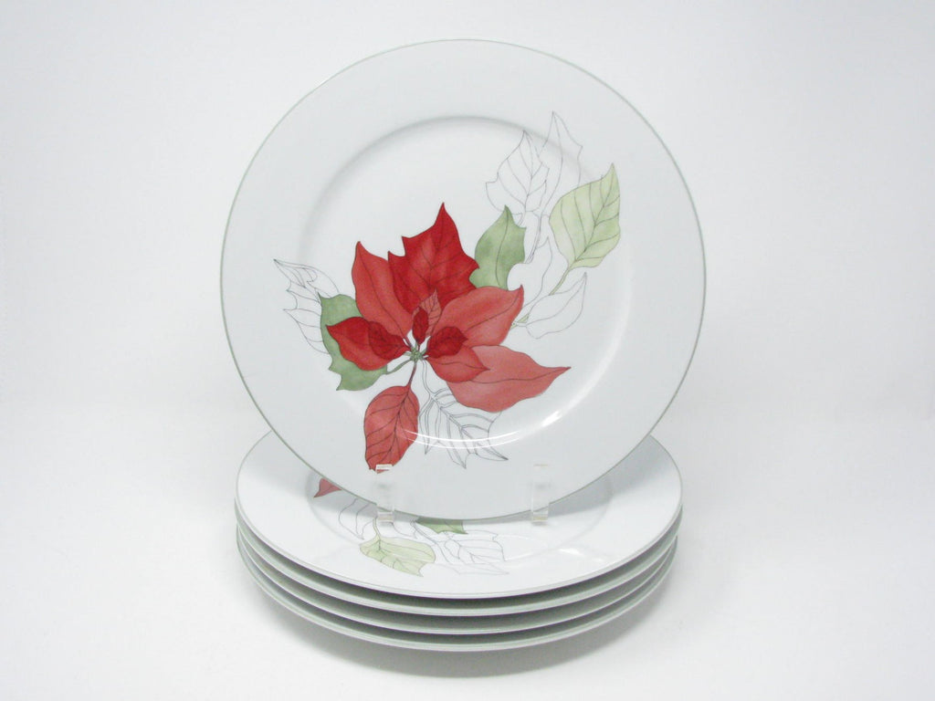 Vintage Block Poinsettia Dinnerware Set Designed by Mary Lou Goertzen ...