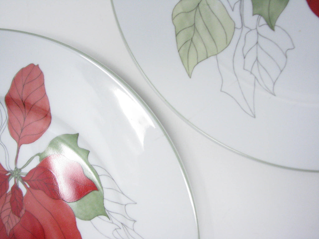 Vintage Block Poinsettia Dinnerware Set Designed by Mary Lou Goertzen ...