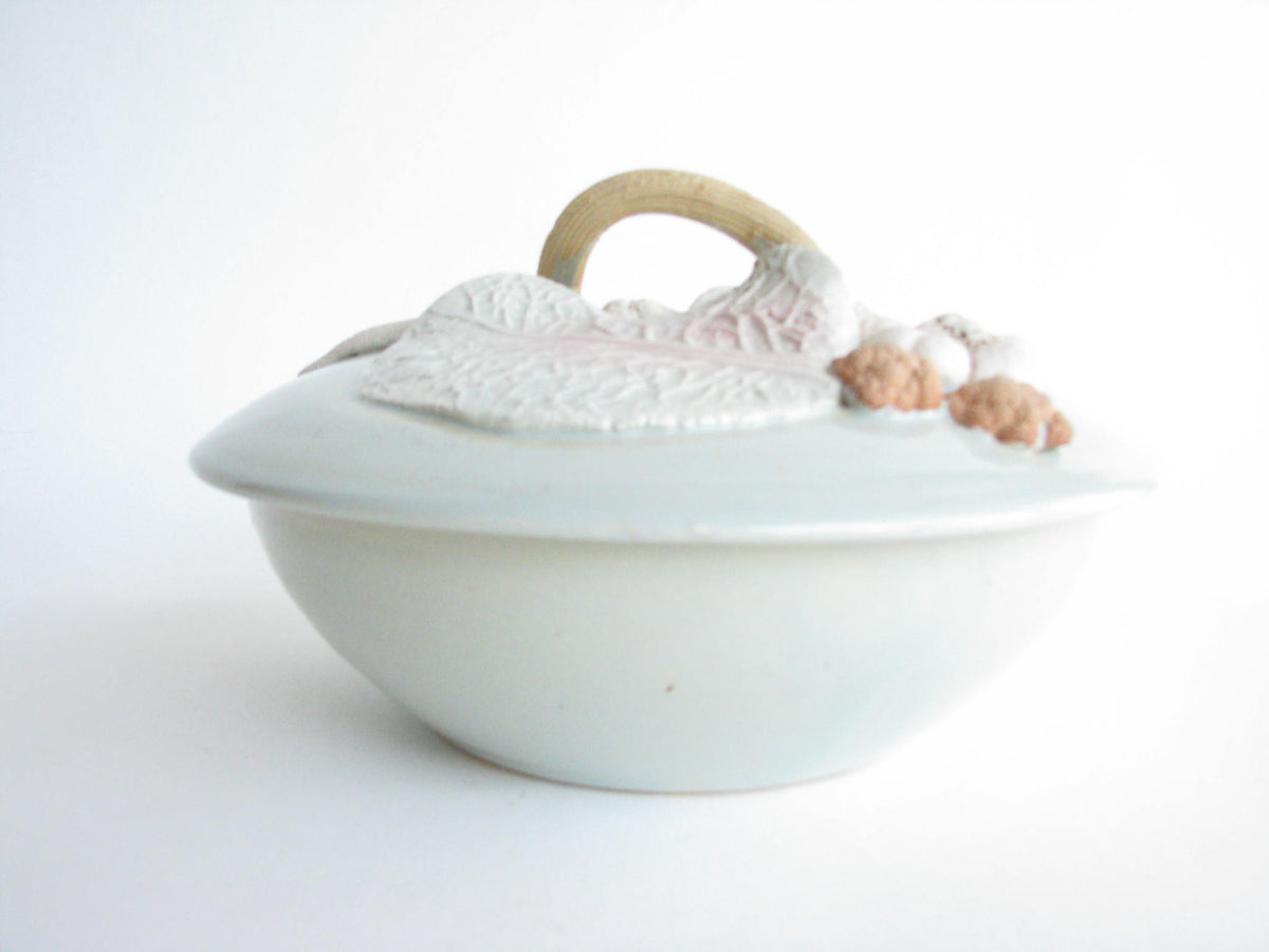 Vintage Brigitte Haag Studio Art Pottery California Garden Large Lidde ...