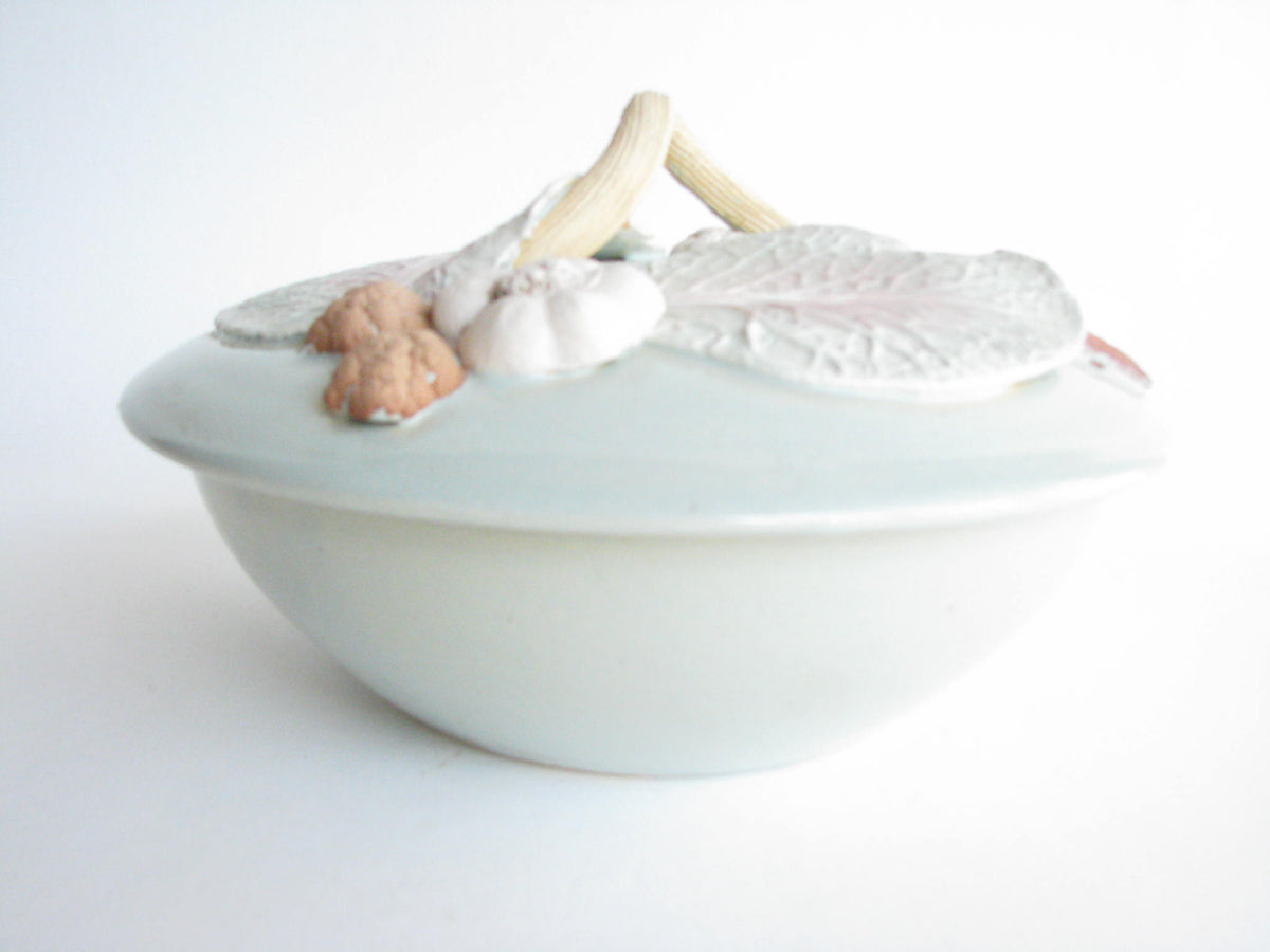 Vintage Brigitte Haag Studio Art Pottery California Garden Large Lidde ...