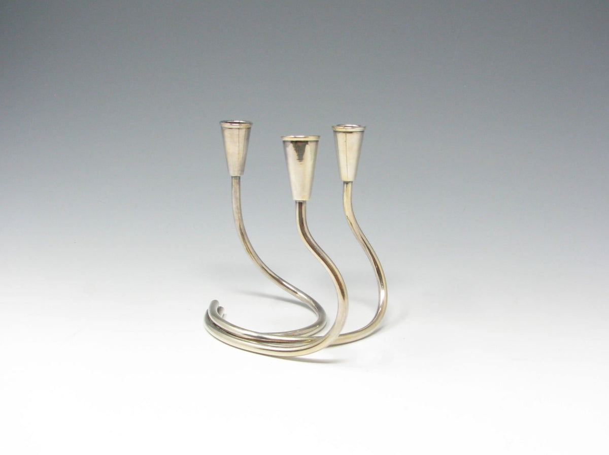 Vintage Carl Christensen Danish Silver Plated 3 Light Candleholder ...