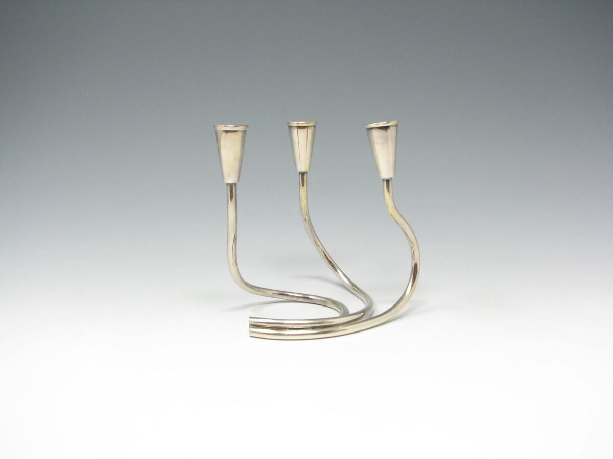 Vintage Carl Christensen Danish Silver Plated 3 Light Candleholder ...
