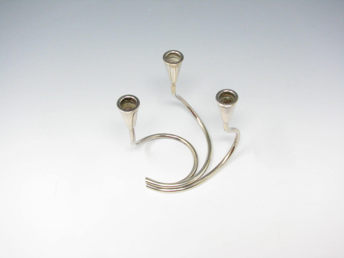 Vintage Carl Christensen Danish Silver Plated 3 Light Candleholder ...