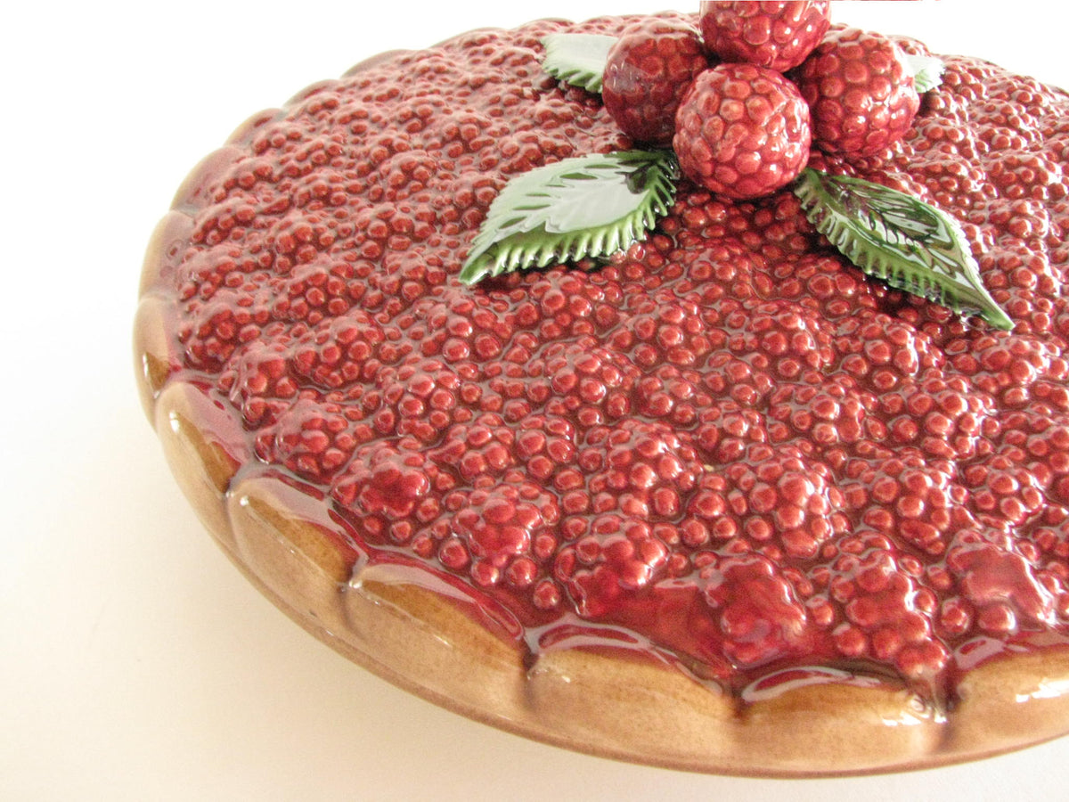 Vintage Ceramic Raspberry Pie Saver Made in Portugal – edgebrookhouse