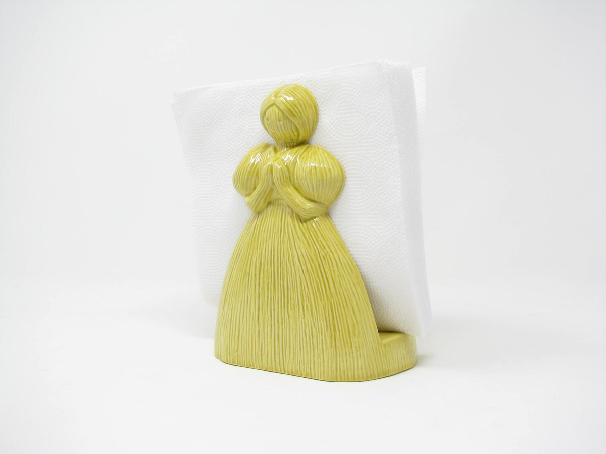 Vintage Ceramic Straw Figure Napkin Holder – edgebrookhouse