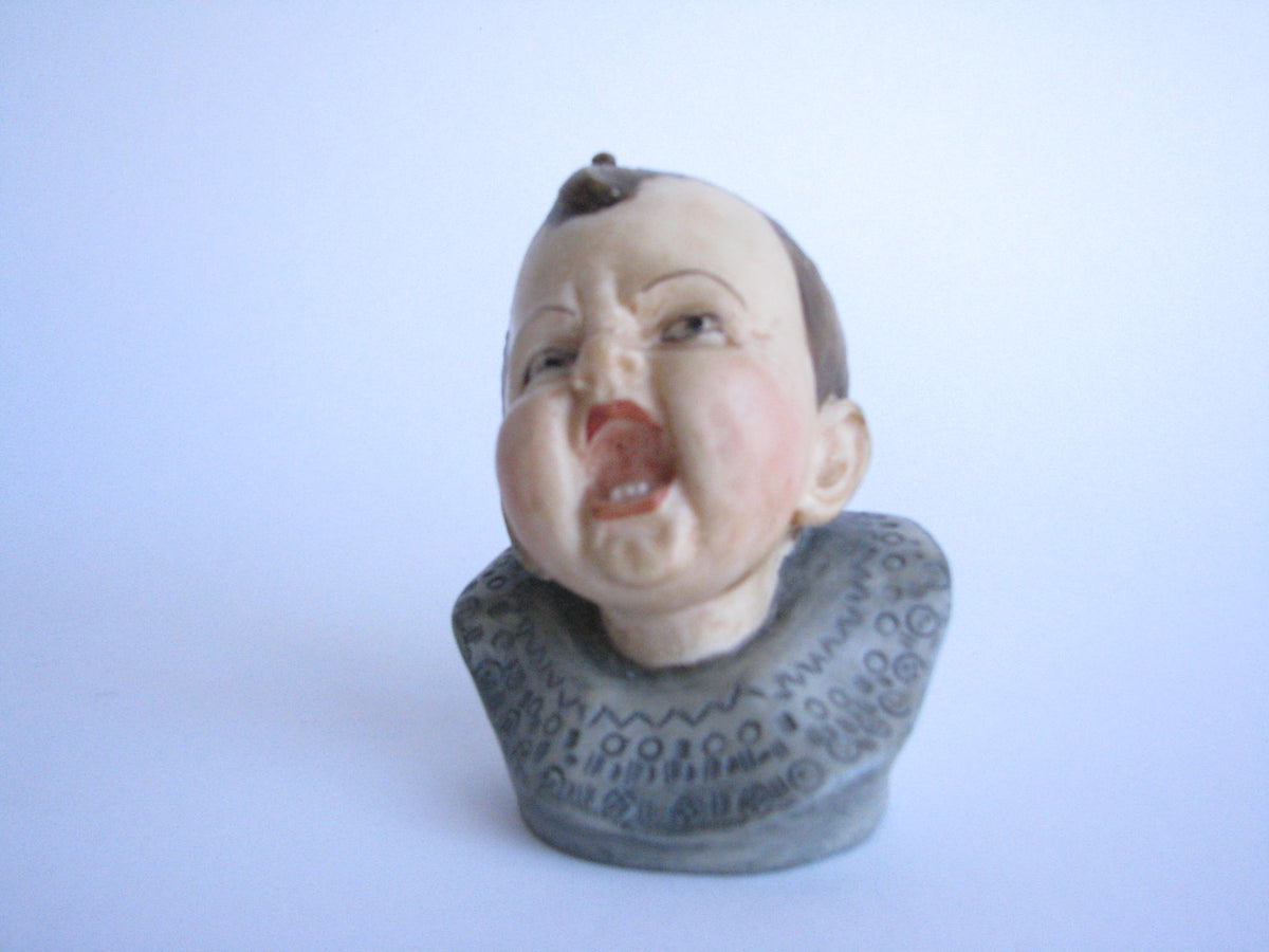Vintage Crying Baby Figurines by A. Santini for Charles Serouya & Sons ...