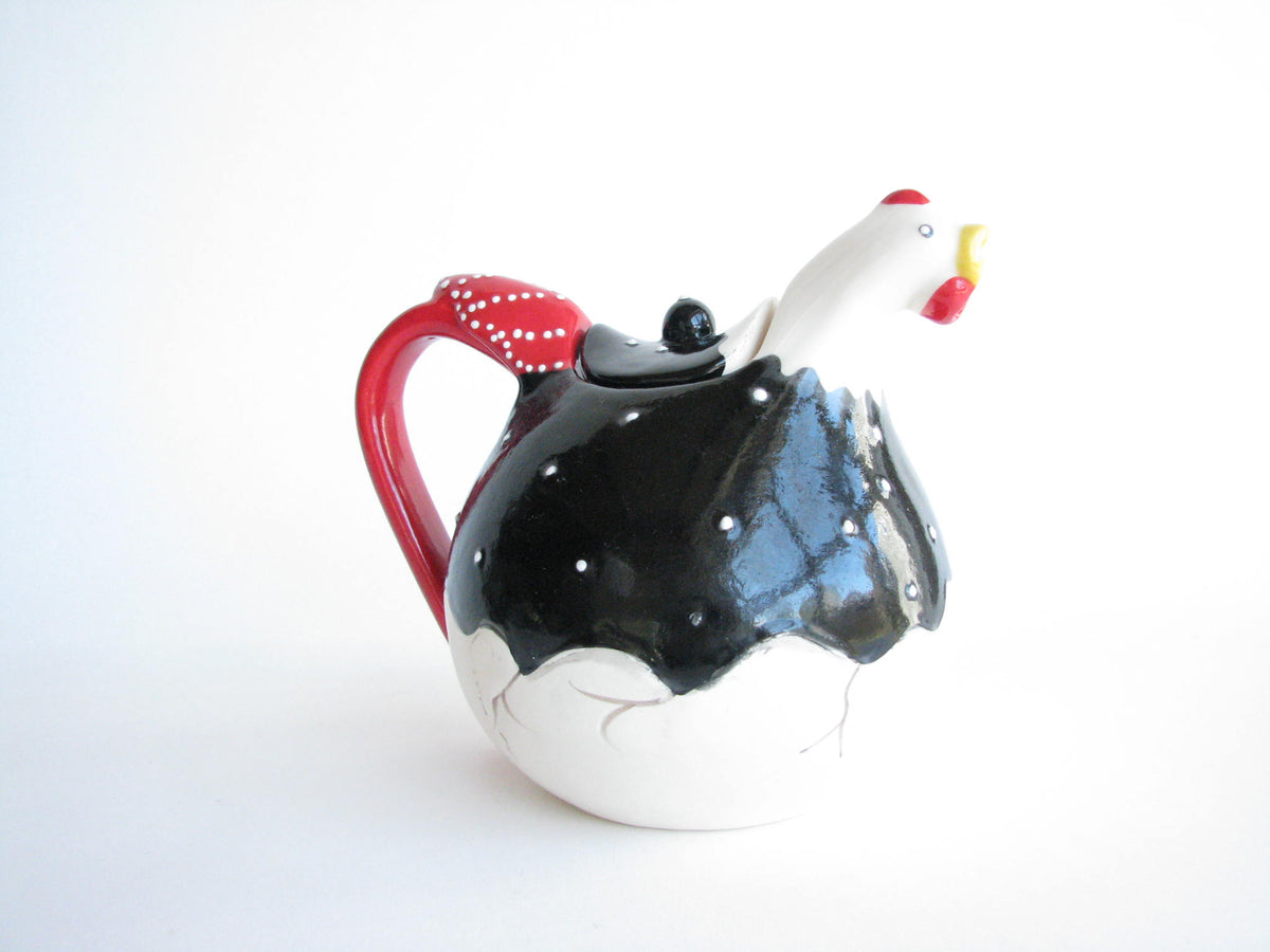 Vintage Hen Chicken Shaped Ceramic Teapot – edgebrookhouse