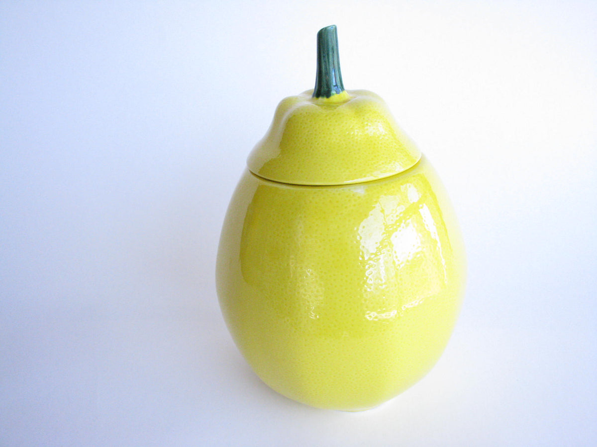 Vintage Lemon Shaped Ceramic Cookie Jar or Canister – edgebrookhouse