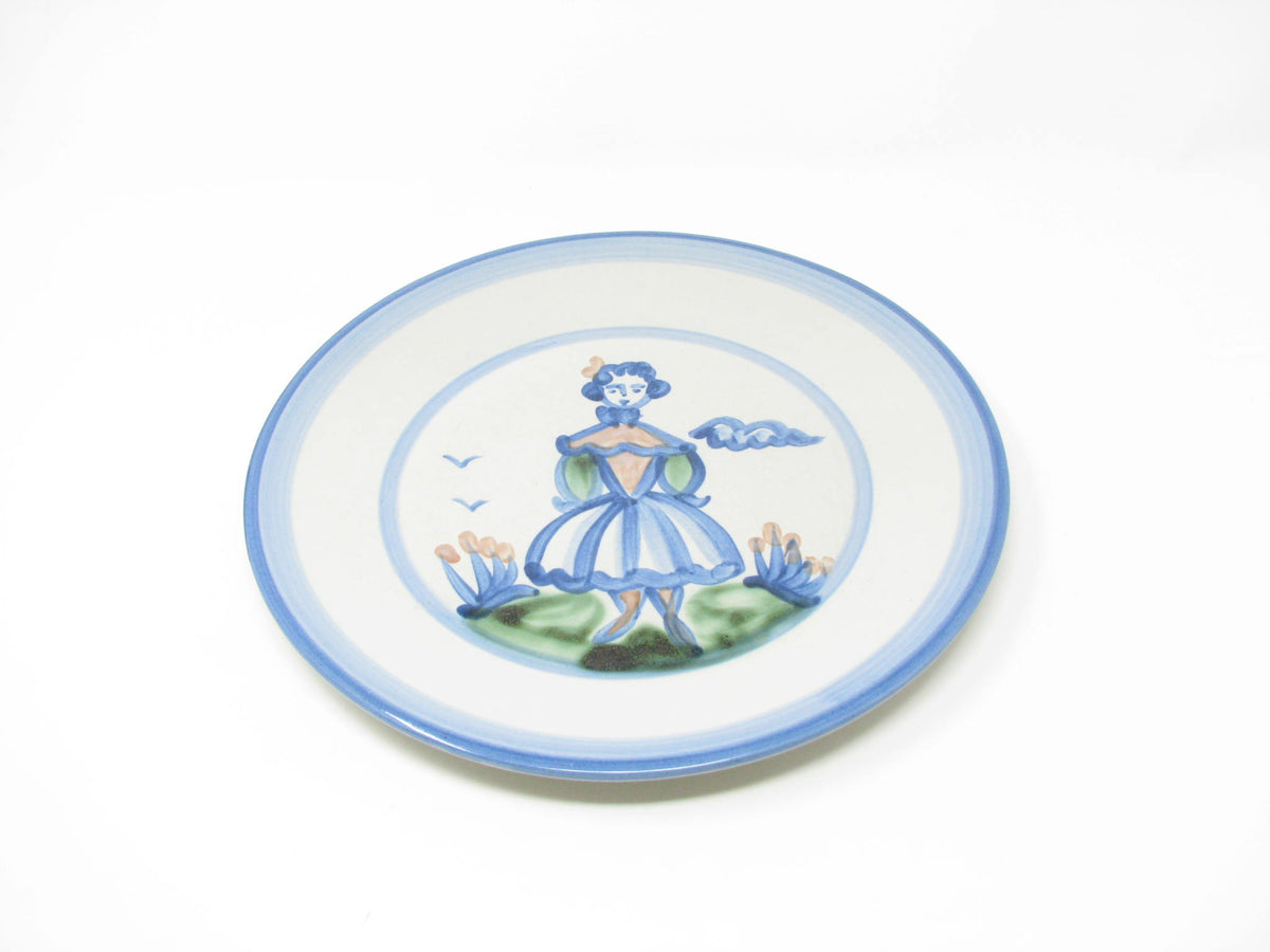 Vintage MA Hadley Pottery Country Dinner Plates Collection - 4 Pieces ...