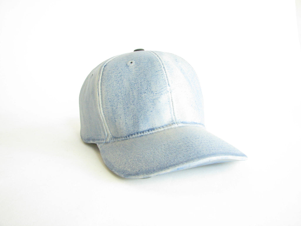 Vintage Michel Harvey Trump L'oeil Pottery Ceramic Denim Cap Planter ...