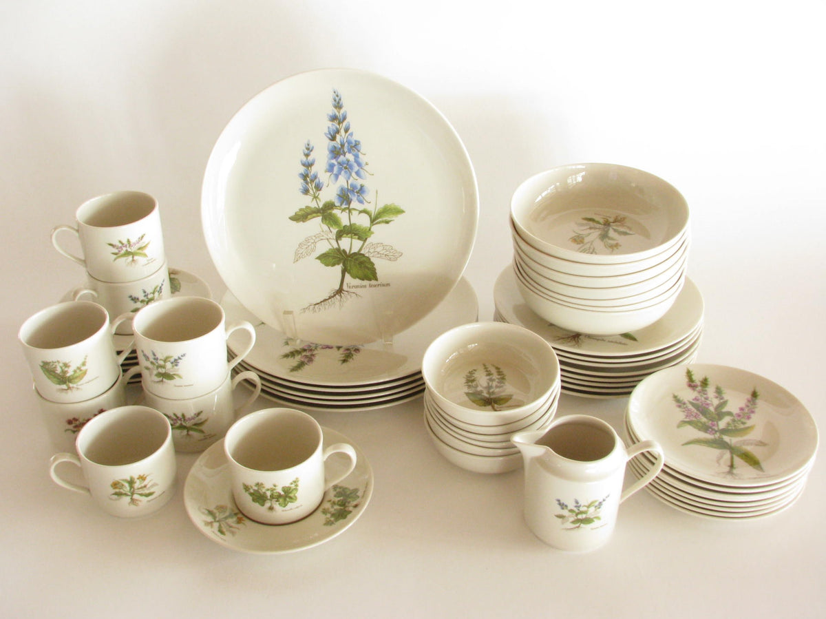 Vintage Rare Pickard China Botanical Dinnerware Set - 54 Pieces ...