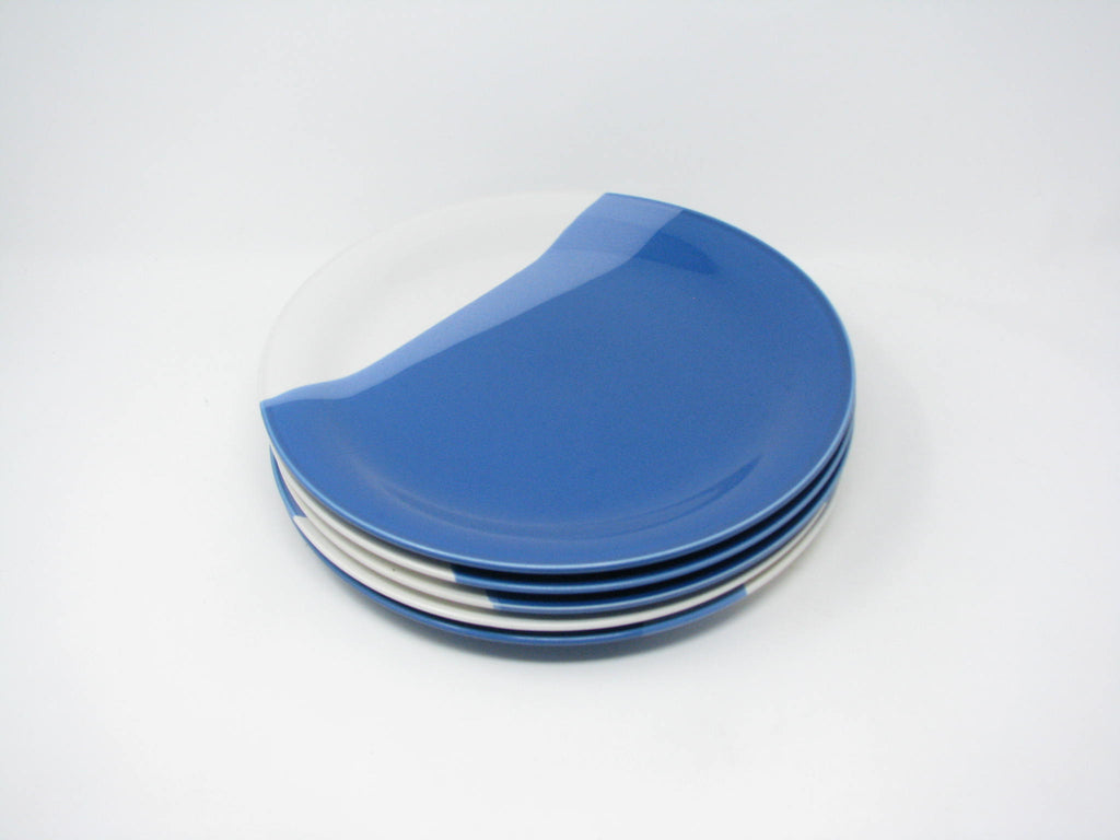 Vintage Sango Trio Blue Stoneware Dinner Plates Made in Japan - 5 Piec ...