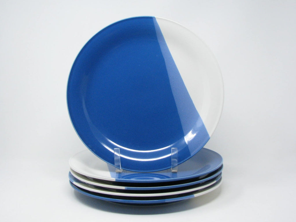 Vintage Sango Trio Blue Stoneware Dinner Plates Made in Japan - 5 Piec ...