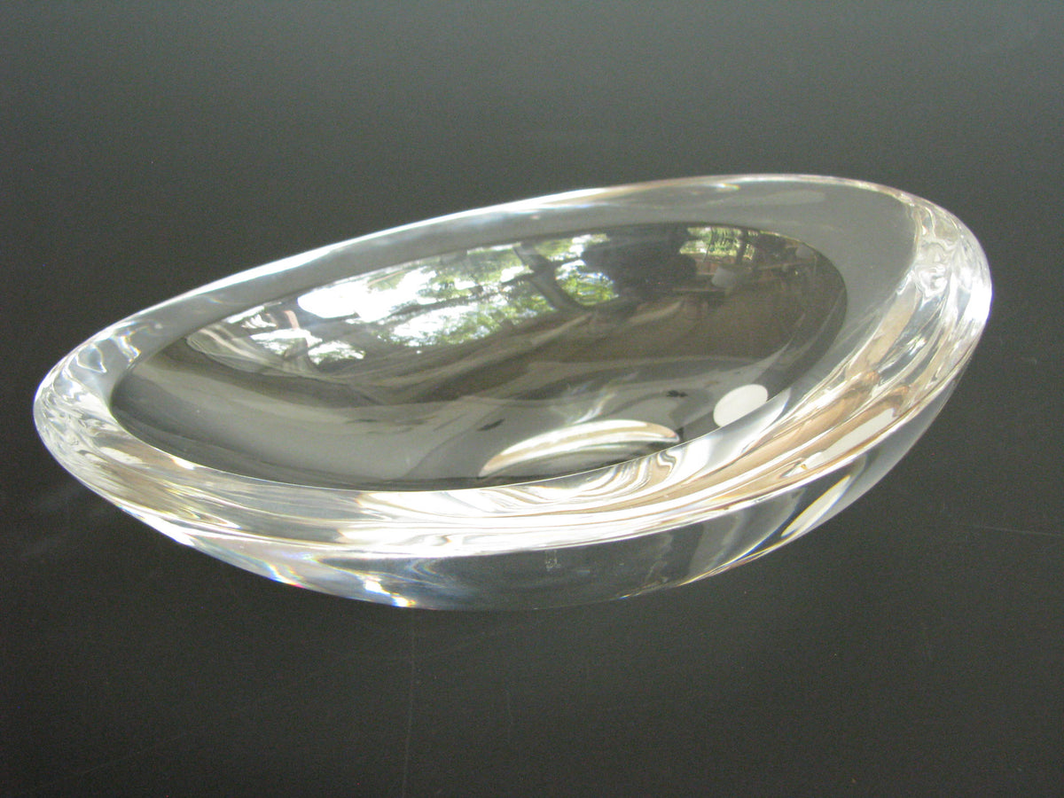 Vintage Steuben Ted Muehling Seed Pod Crystal Clear Trinket Dish Made ...