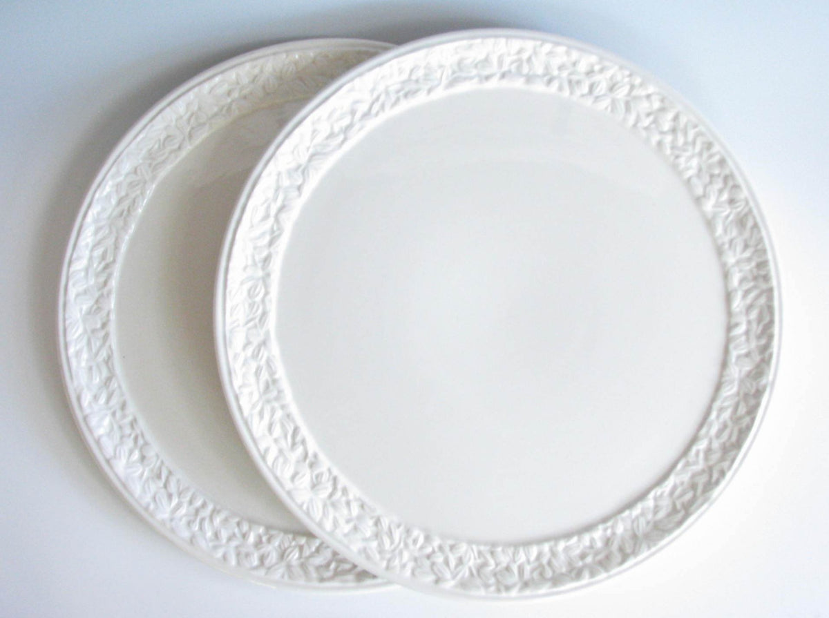 Vintage Studio Nova Garden Harmony White Ceramic Platters or Chop Plat ...