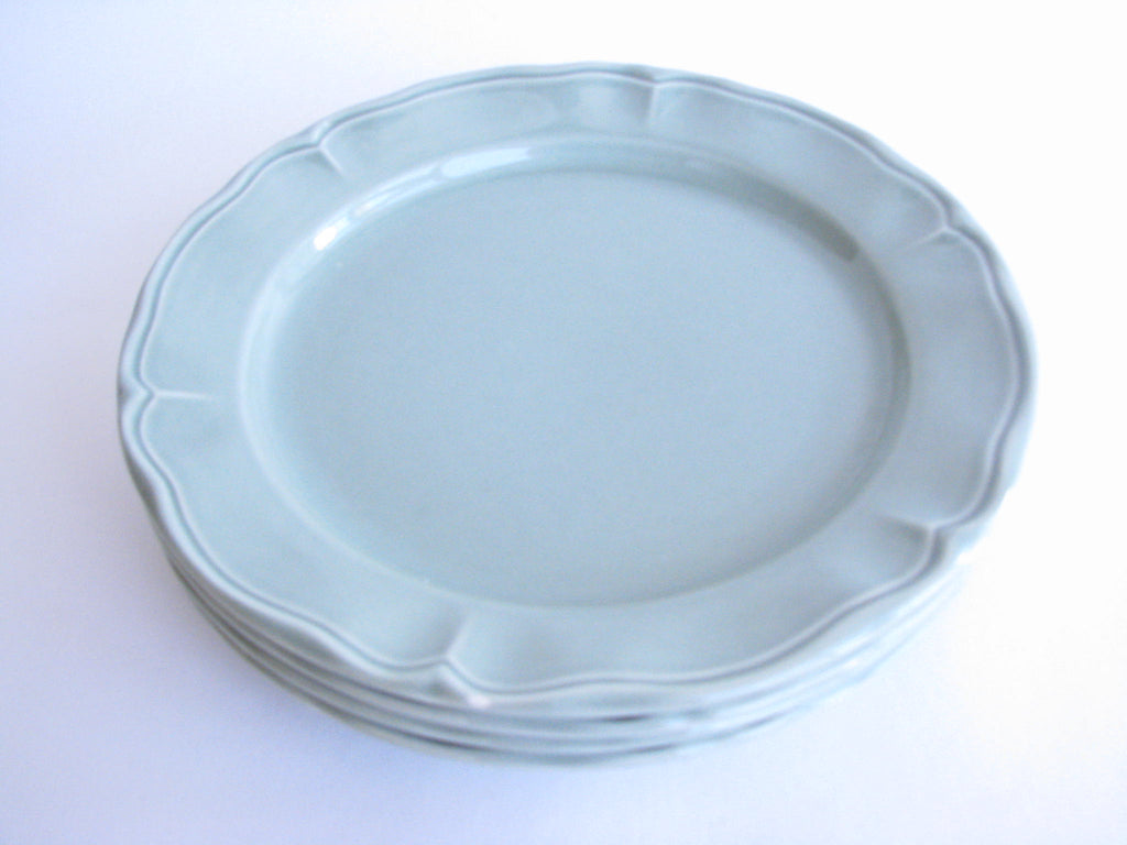 Vintage Varages France Luberon Celadon Green Dinner Plates - Set of 4 ...