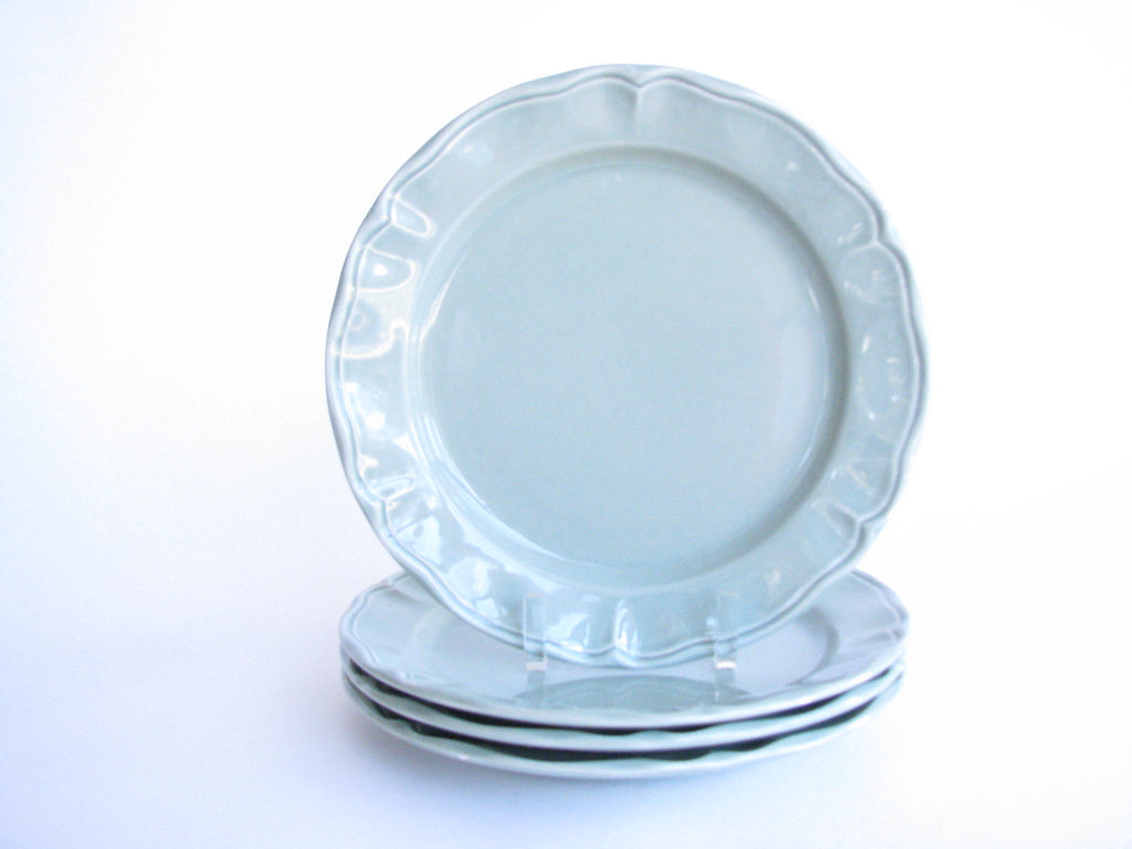 Vintage Varages France Luberon Celadon Green Dinner Plates - Set of 4 ...