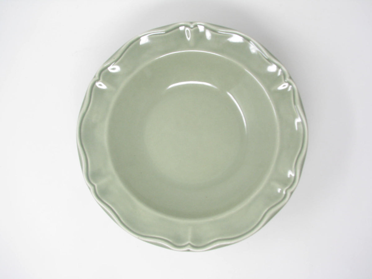 Vintage Varages France Luberon Light Green Scalloped Bowls - 7 Pieces ...