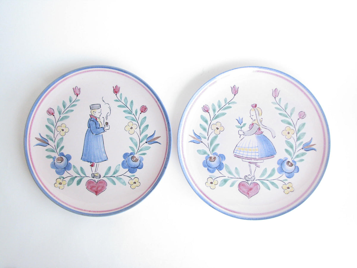 Vintage Waechtersbach Hand-Painted Plates Made in West Germany - Set o ...