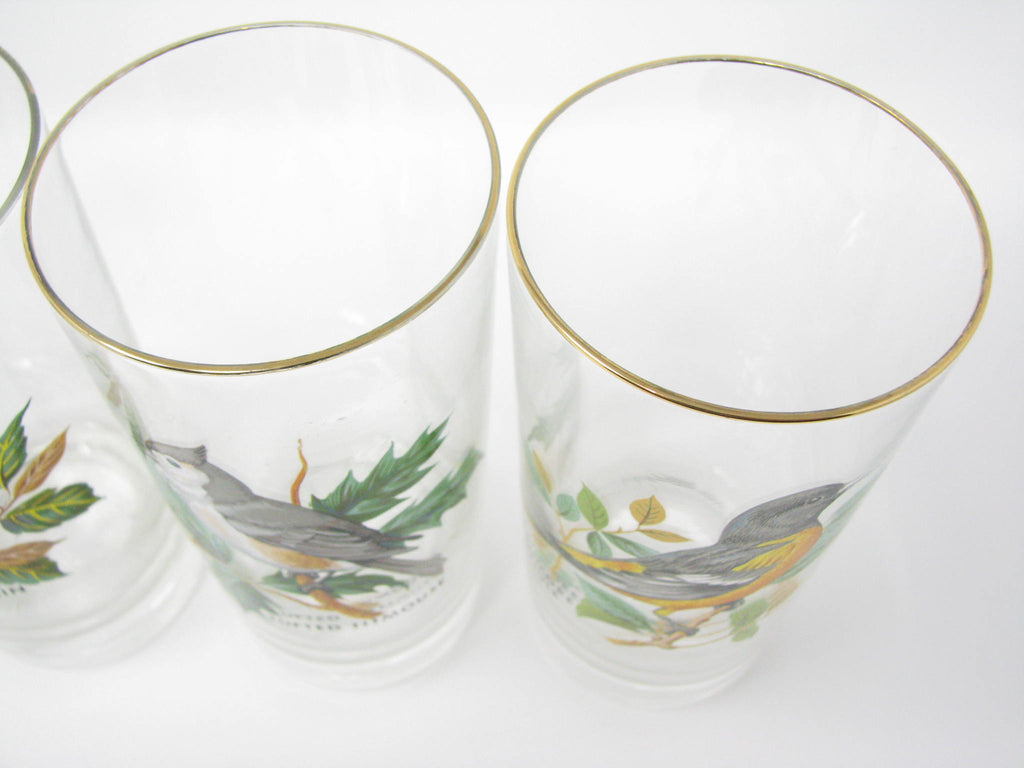 Vintage West Virginia Glass Specialty American Songbirds Glassware Set ...