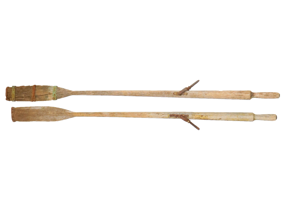 Vintage Wooden Oars With Original Hardware - Set of 2 – edgebrookhouse