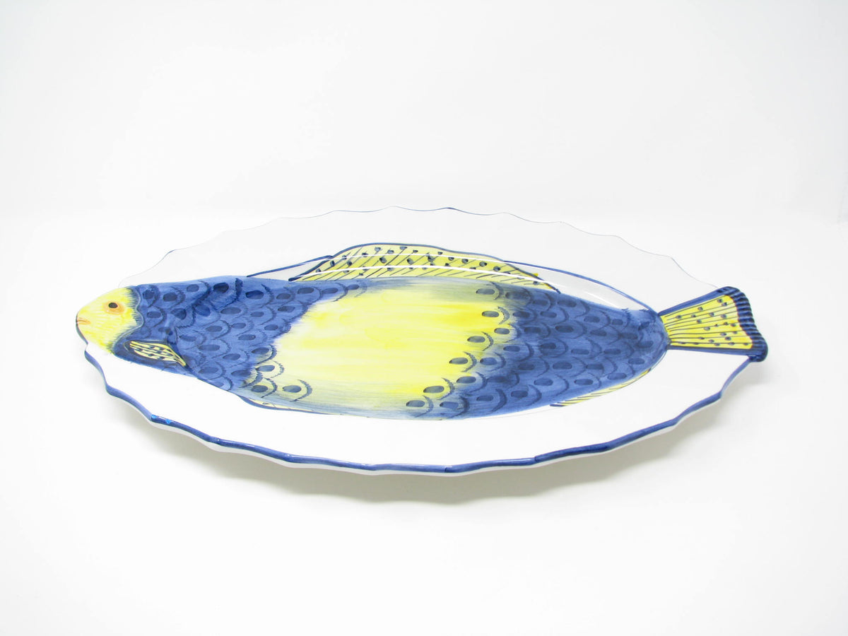 Vintage Zanolli Italian Ceramic Fish Shaped Platter Made in Italy ...