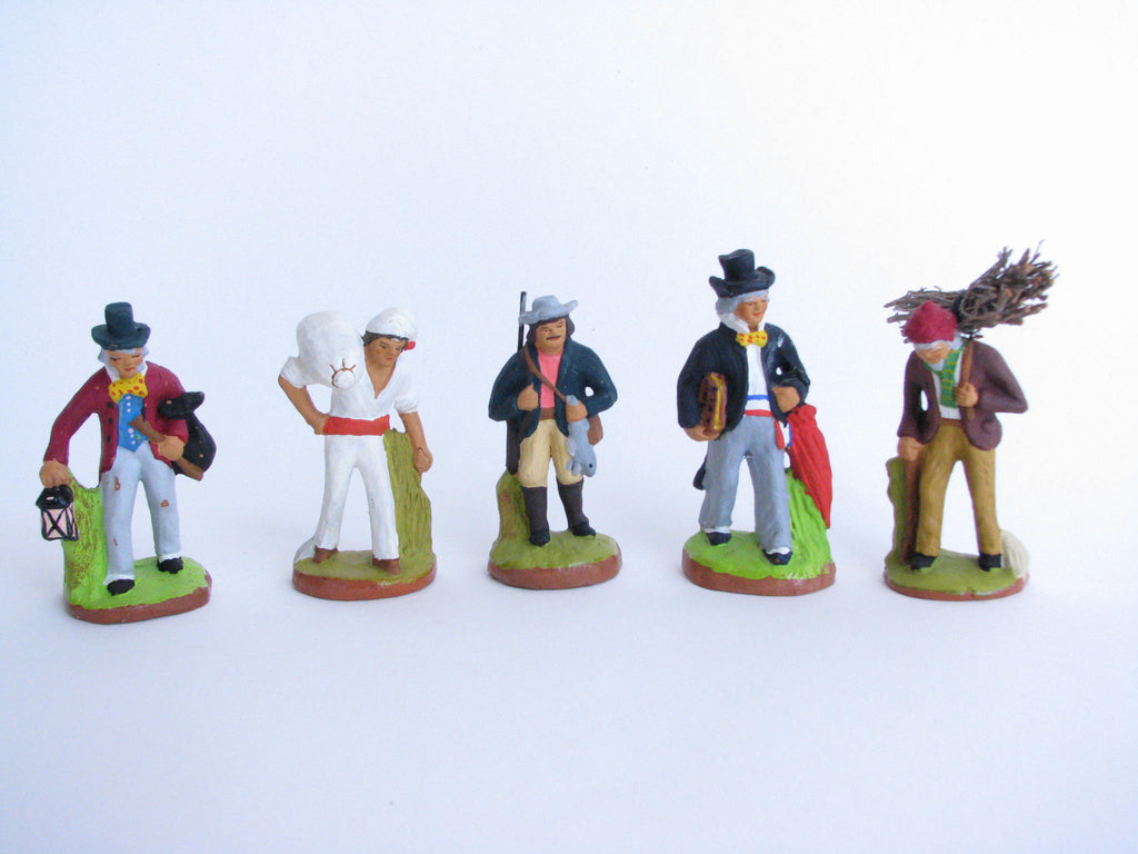 Vintage French Santons De Provence Figurines by Santonnier Paul Fouque ...