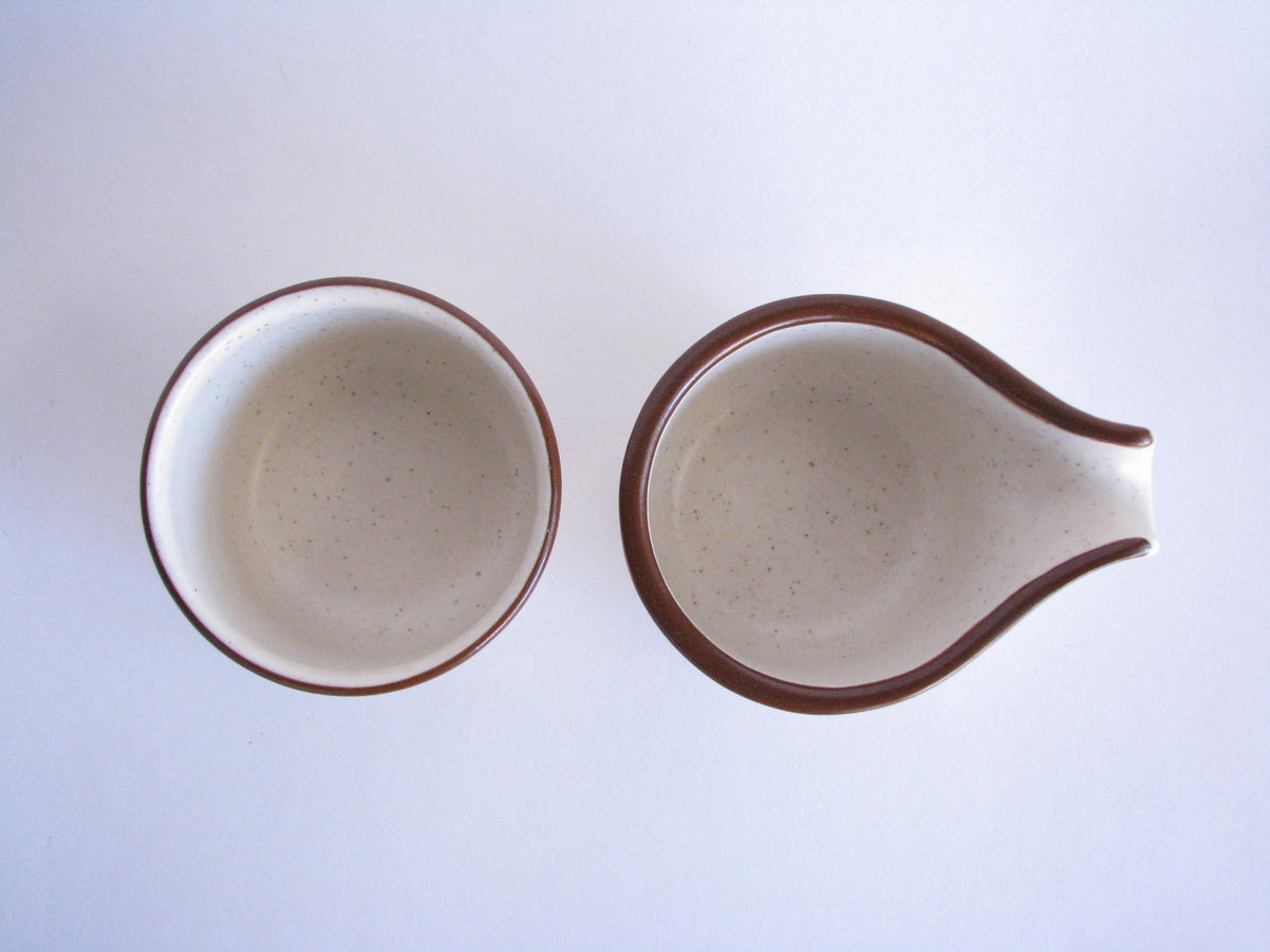 1960s Fabrik Pottery Spokane Creamer and Sugar Bowl Designed by Jim Mc ...